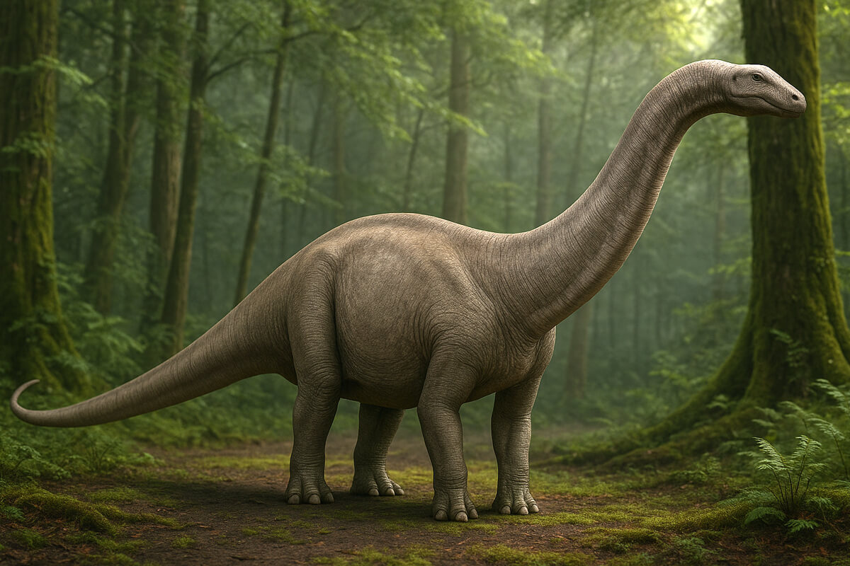 Бронтозавр — гигантский ящер юрского периода